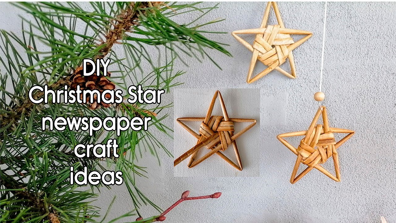 How To Make Paper Star | DIY | Paper Craft | Christmas Decoration ...