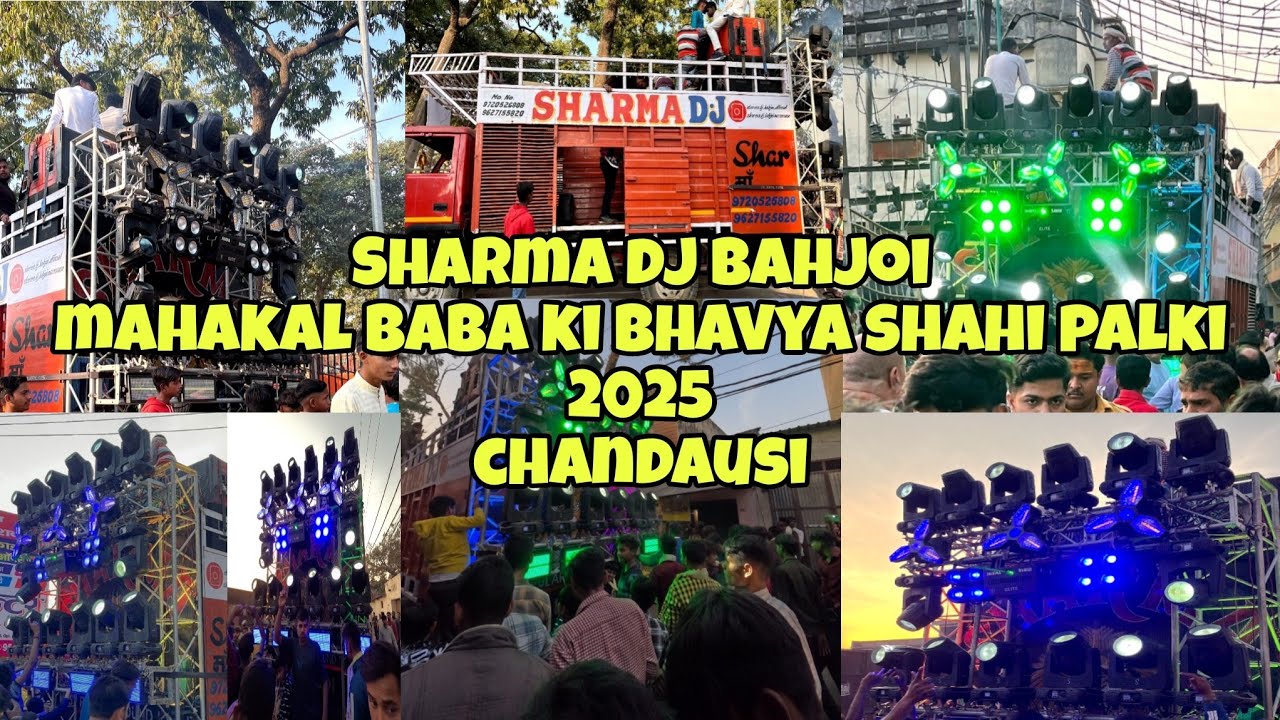 DJ Sharma Bahjoi in Chandausi | Mahashivratri Baba Ki Palki 2025 | DJ ...