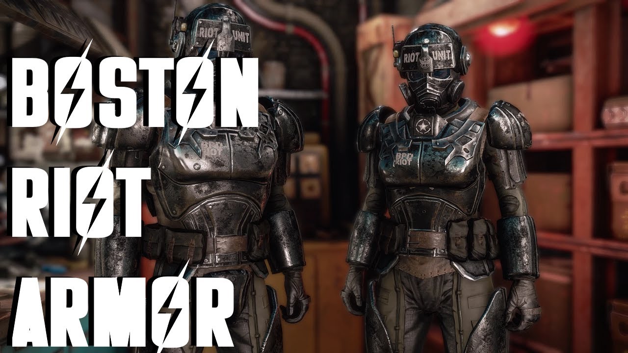 Fallout 4 Mod Review - Boston Riot Armor - YouTube