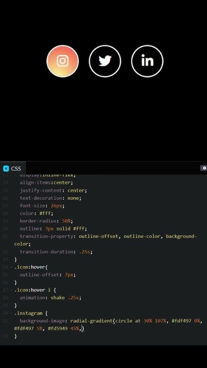 Social Media Icons Animation in HTML & CSS - YouTube