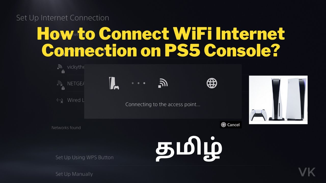 Playstation 5 தமிழ் : How to Connect WiFi Internet Connection on PS5 ...