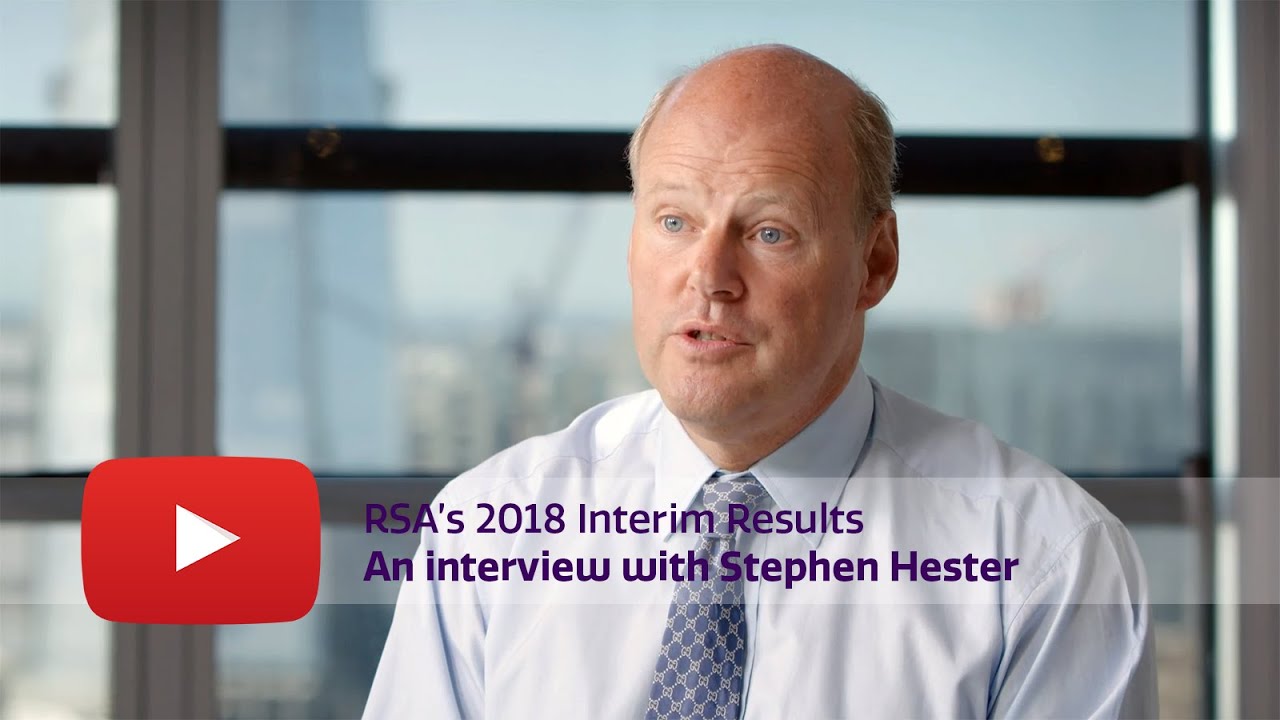 RSA 2018 Interim Results: Stephen Hester interview - YouTube