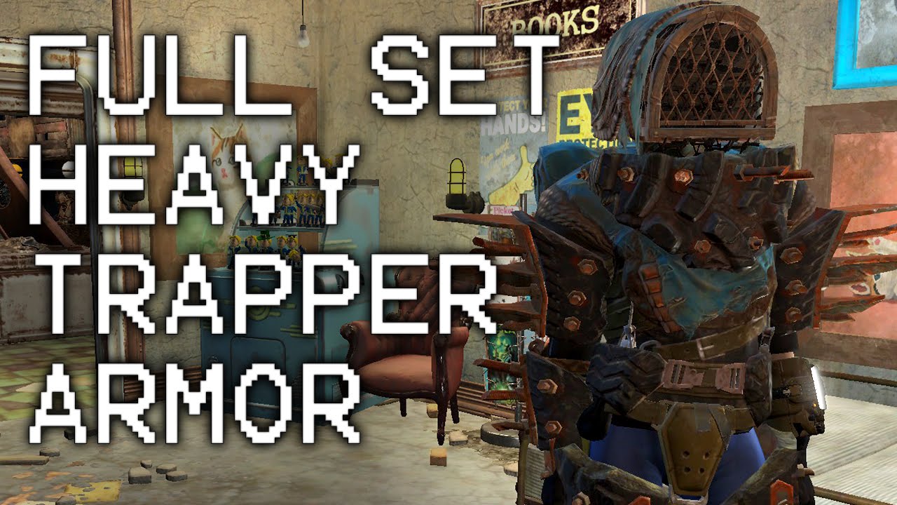 Fallout 4 Far Harbor - Full Heavy Trapper Armor Set - YouTube