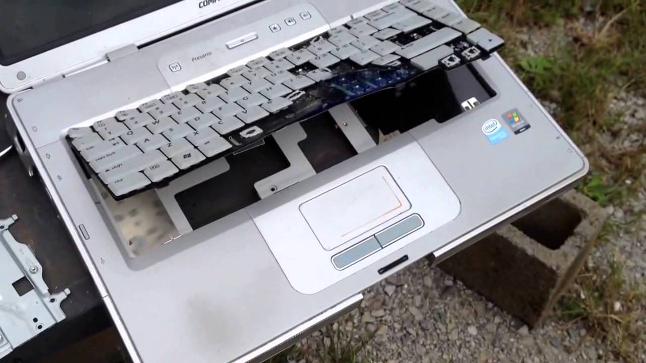Ewaste scrapping a laptop computer for gold and cash! - YouTube