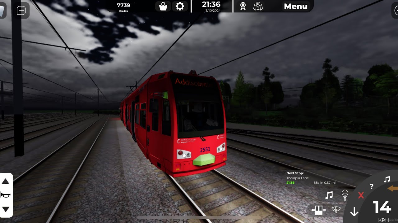 Roblox Croydon Driving the Centro Travel CR4000 Tram Livery from ...