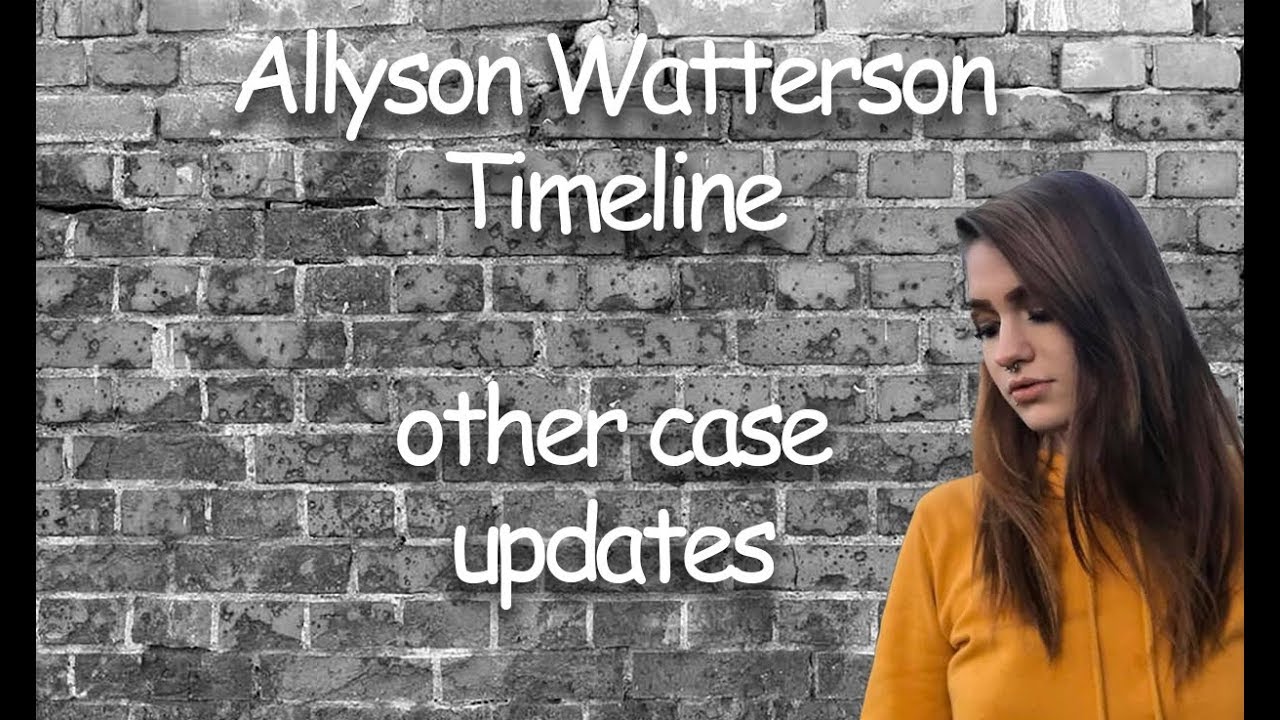 Allyson Watterson Timeline. Fotis Dulos NOTE - other case in the news ...