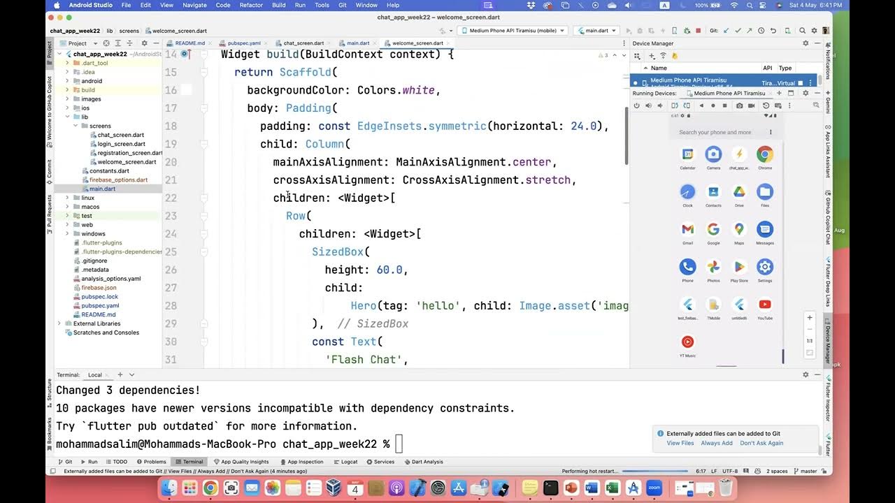 Adding Firebase Firestore and Authentication Features to Chat App - YouTube