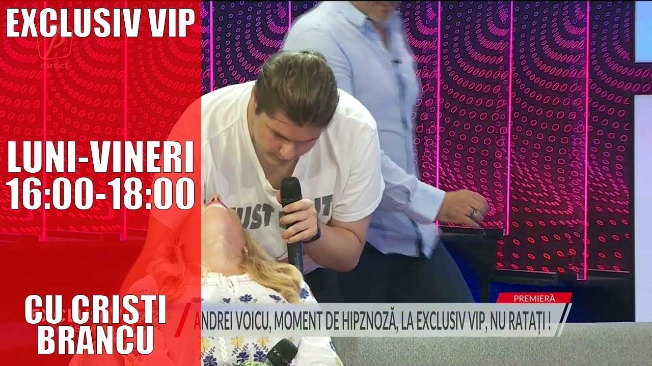 ANDREI VOICU, HIPNOZĂ ÎN DIRECT CU ORNELA PASĂRE - YouTube