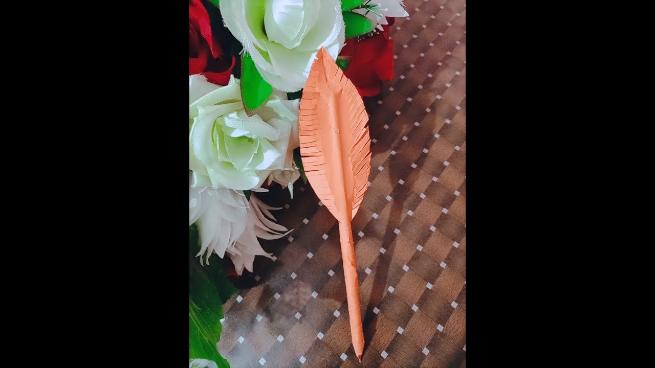 How to make easy Origami Paper Pin || Paper Pen || Paper Craft || ZR ...