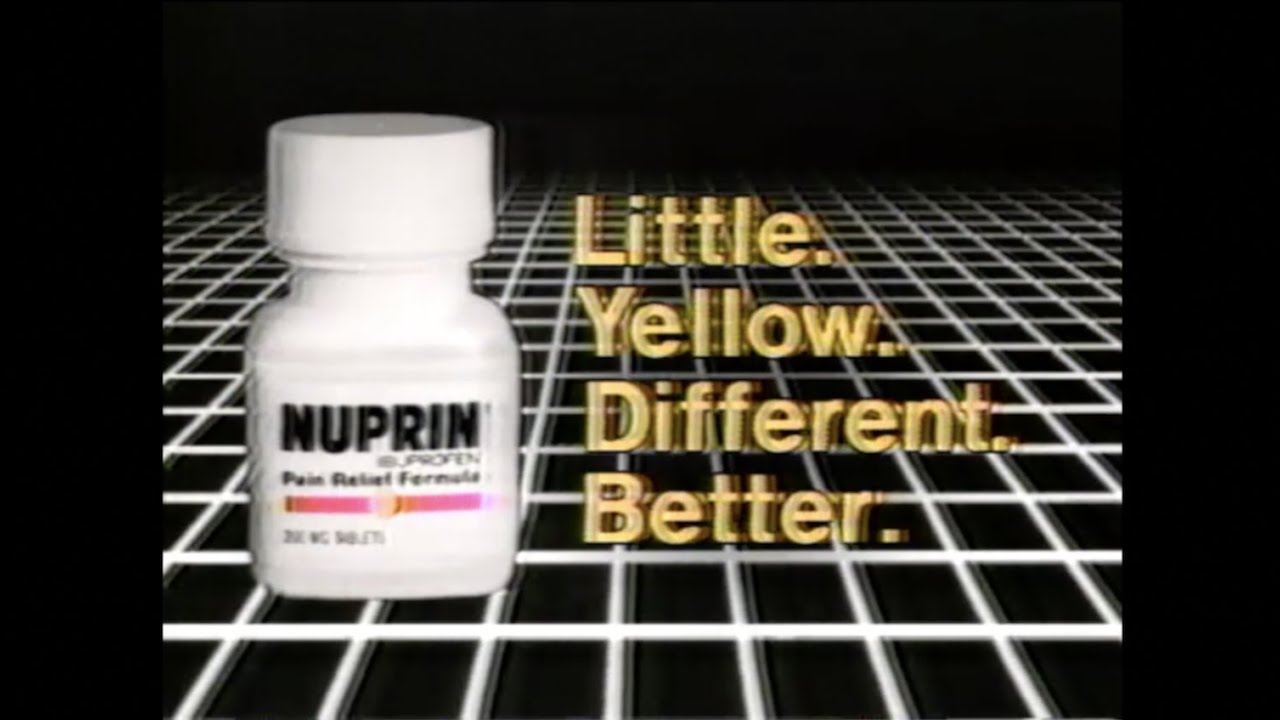 Nuprin Ibuprofen Commercial (1989) (VHS Rip) - YouTube