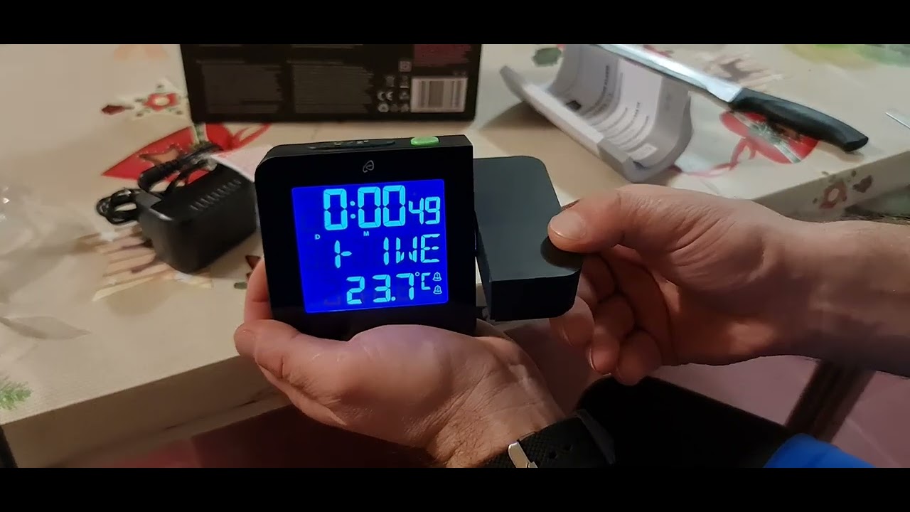 Auriol Radio Controlled Projection Alarm Clock 30.12.23 Unboxing - YouTube