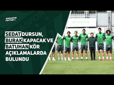 Genç Futbolcularımız Sedat Dursun, Burak Kapacak ve Batuhan Kör Açıklamalarda Bulundu