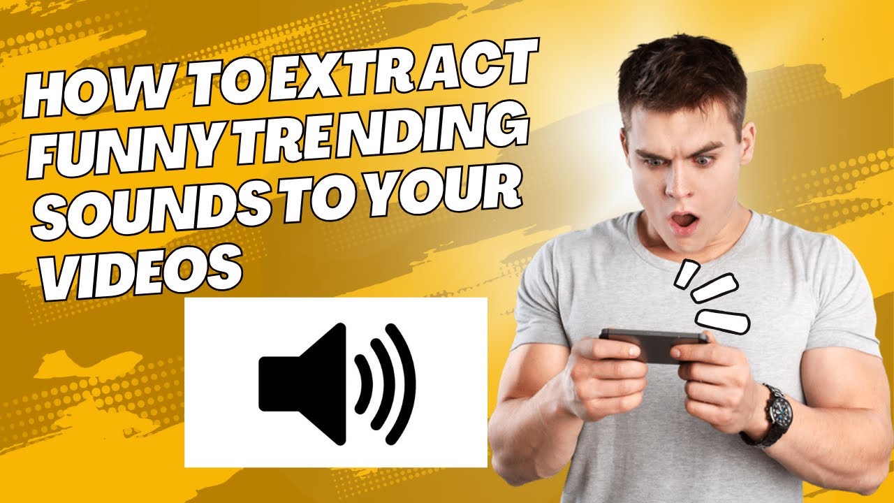 How to extract funny trending sounds to your video - YouTube