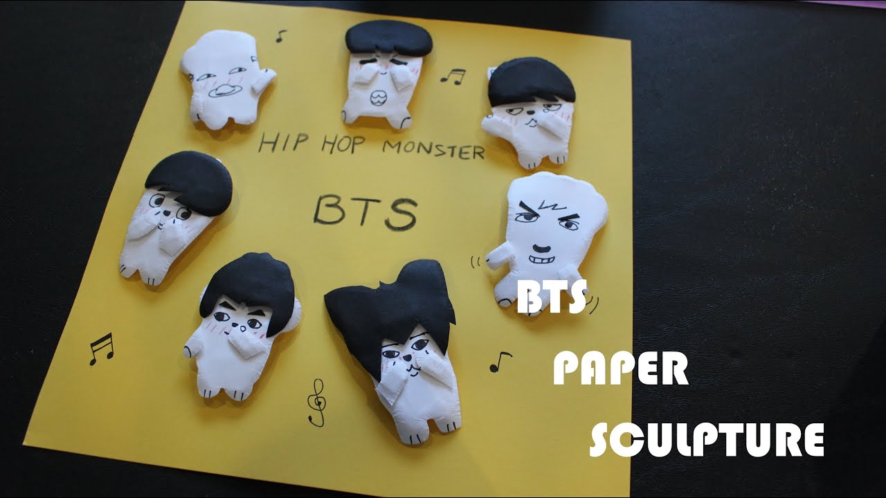Y2K: BTS Paper Sculpture - YouTube
