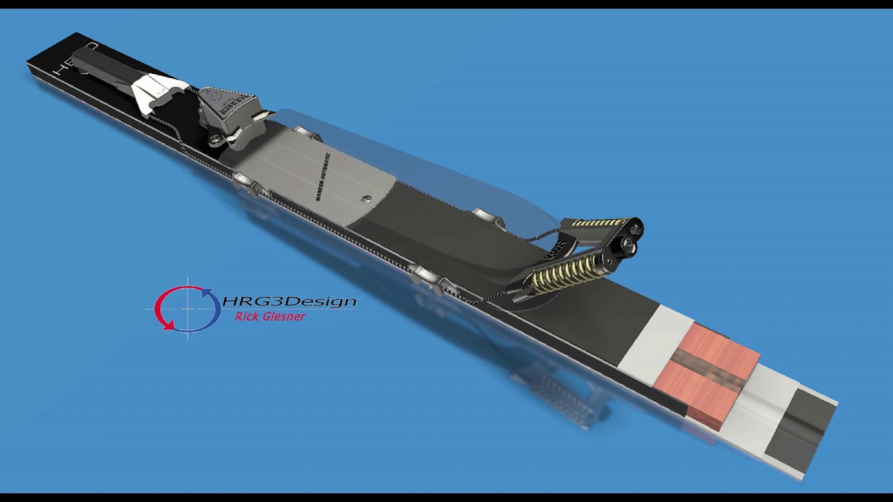 Marker Automatic Snap Lock Cable Ski Binding - YouTube