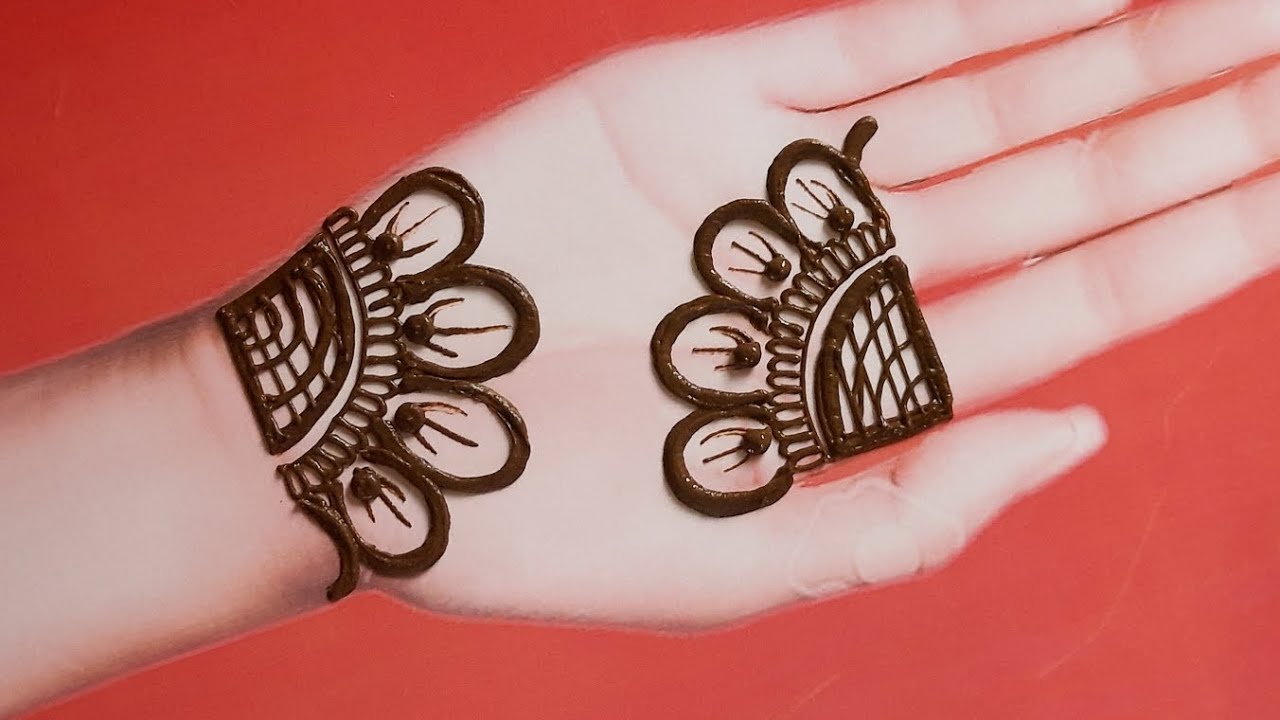 Beautiful & Easy Mehndi| Unique Mehndi design| Thick Mehndi design ...