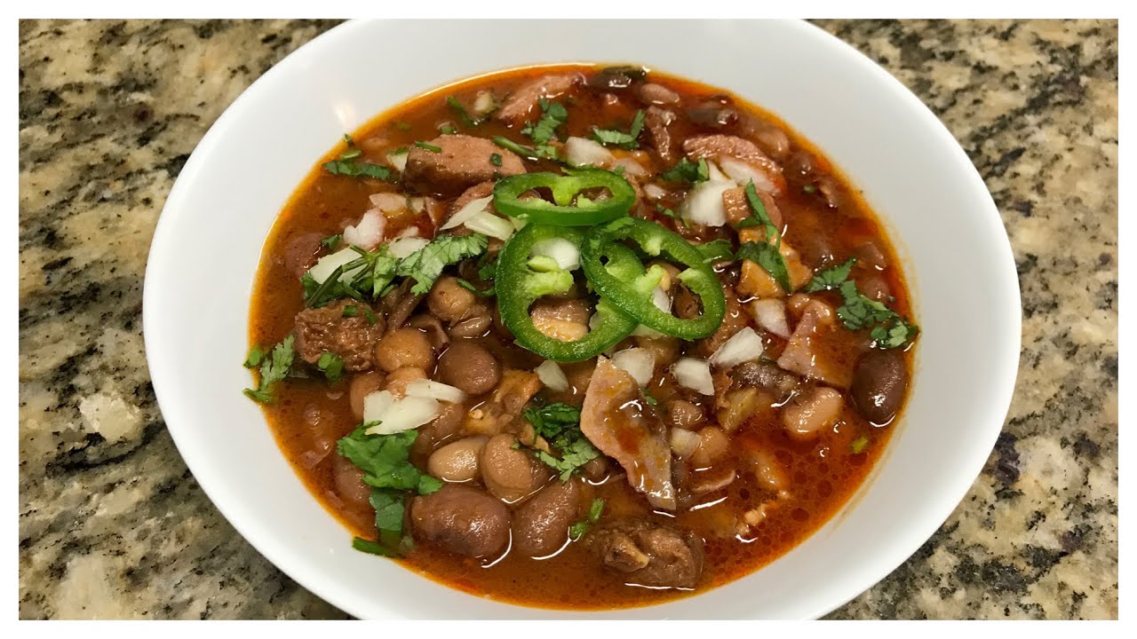 FRIJOLES CHARROS/MEXICAN COWBOY BEANS/DELICIOUS MEAL OR SIDE/WATCH IN ...