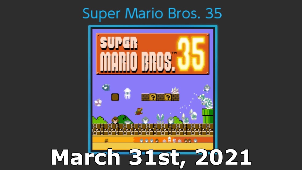 Super Mario Bros. 35, March 31st, 2021 (Raw footage) - YouTube