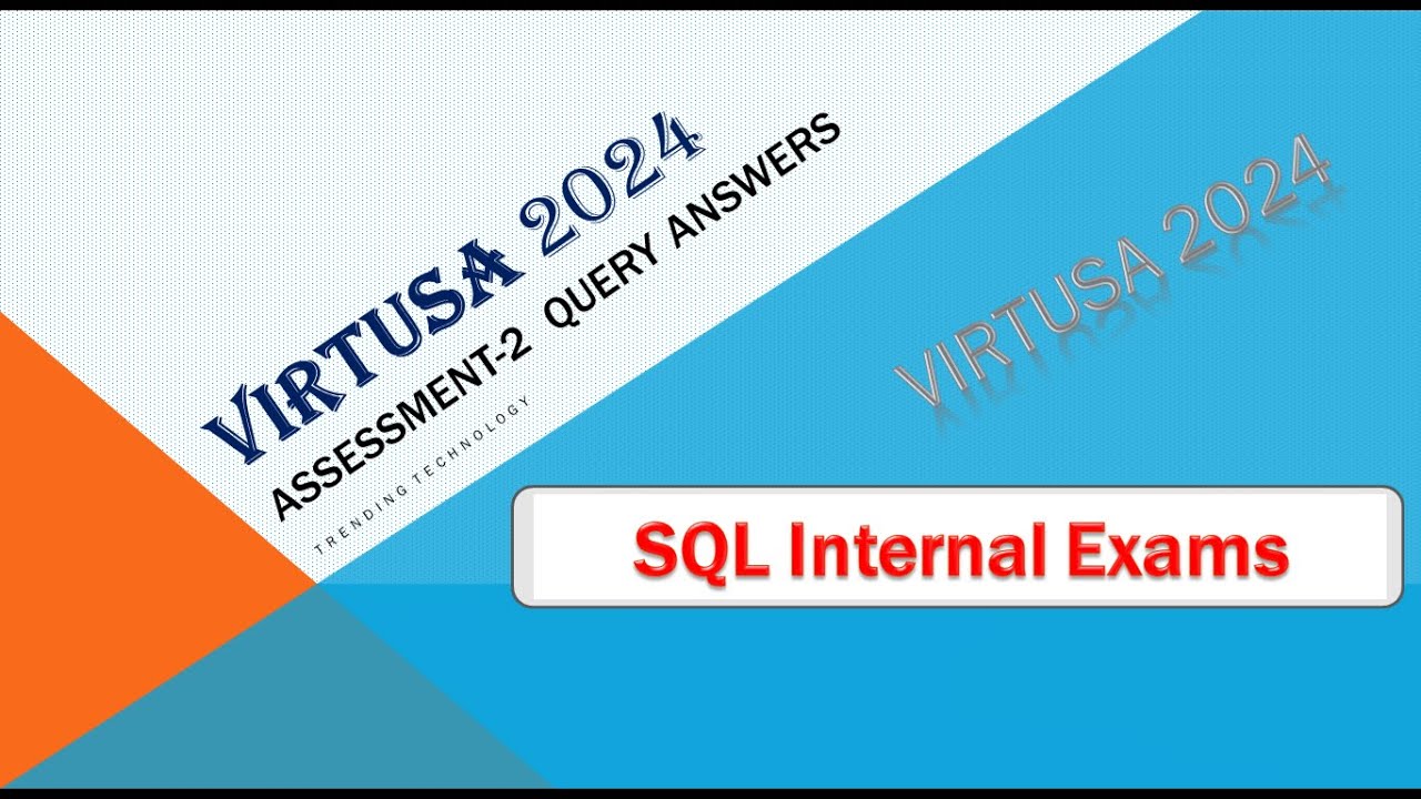 Virtusa 2024 SQL Internal Assessment 2: Top Questions & Solutions #virtusa #bsktrending #java ...