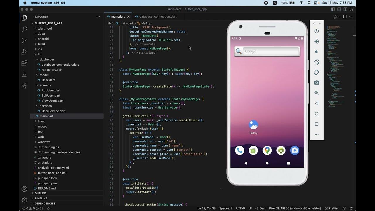CRUD Operation in Flutter using SQLITE - YouTube