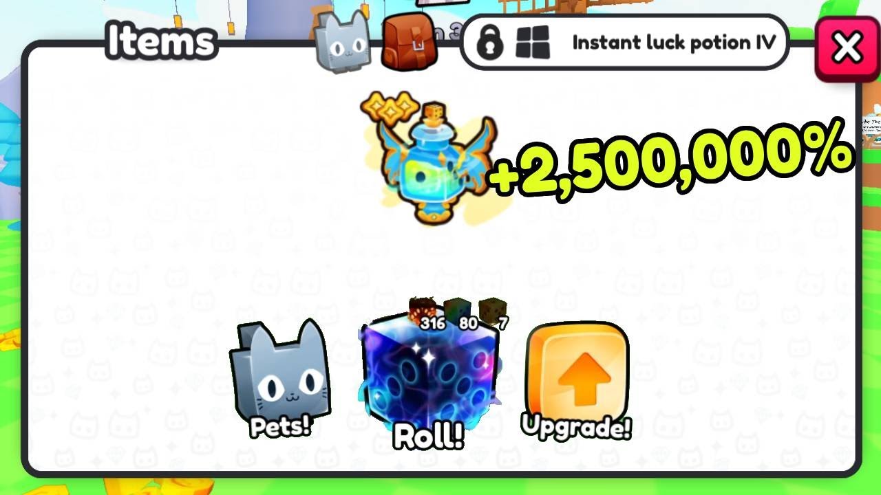 Using NEW🍀Instant Luck Potion IV🍀for Max Luck - YouTube