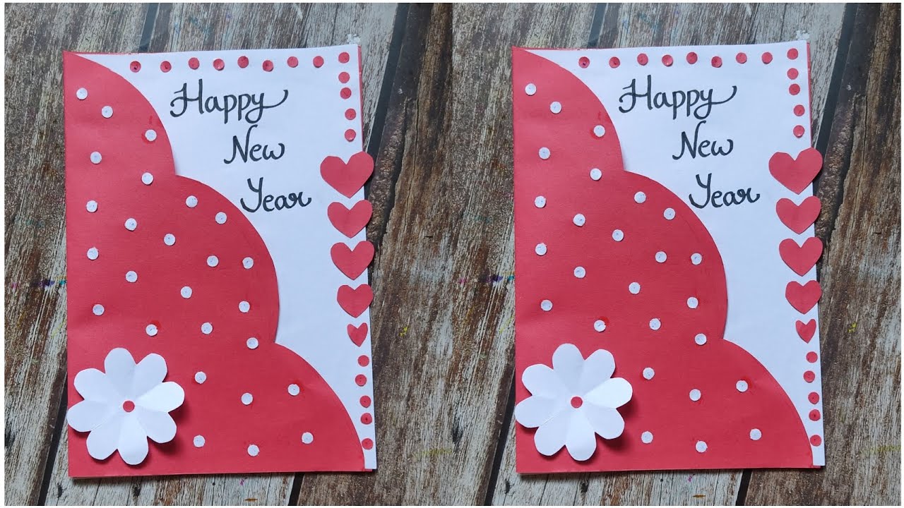 HAPPY NEW YEAR Card 2025 || DIY Handmade New Year Greeting Card || How ...