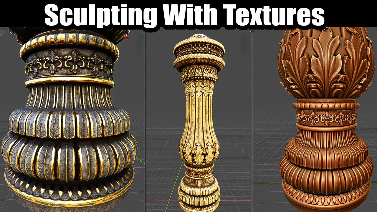 Sculpting With Textures in Blender | 4.0 - YouTube