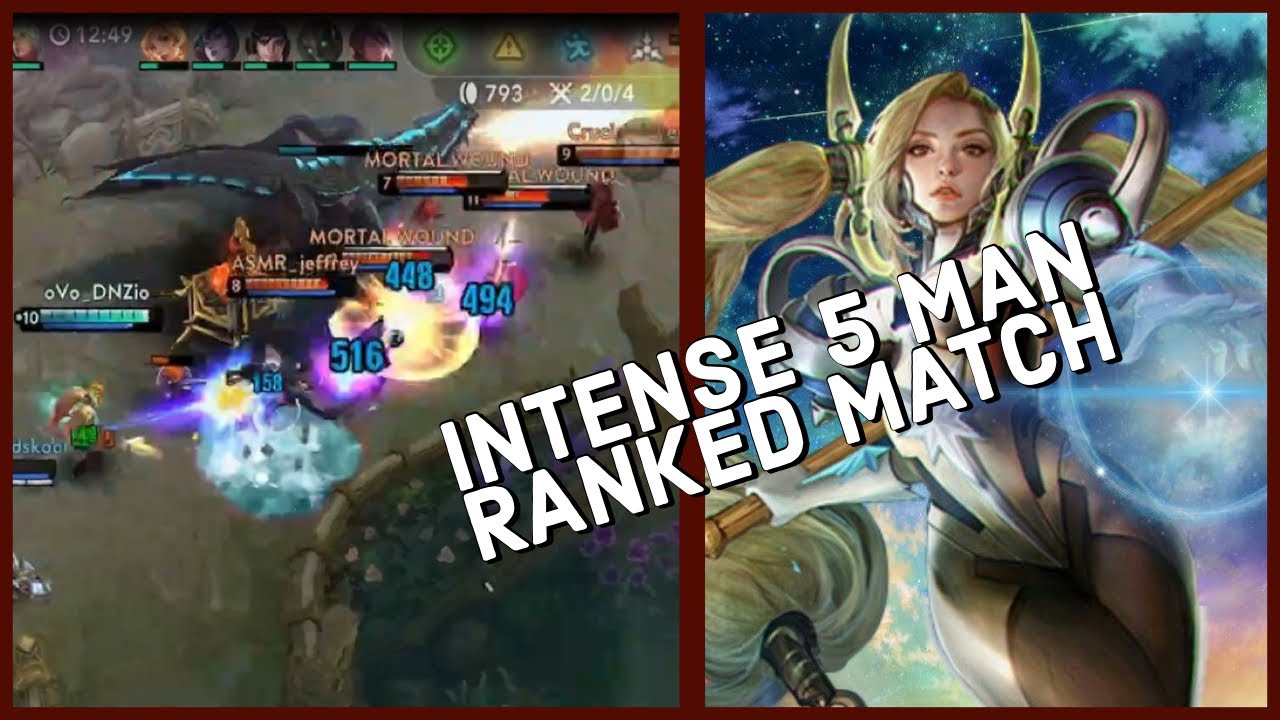 INTENSE 5 MAN RANKED MATCH WITH TEAM! Vainglory 5v5 - YouTube