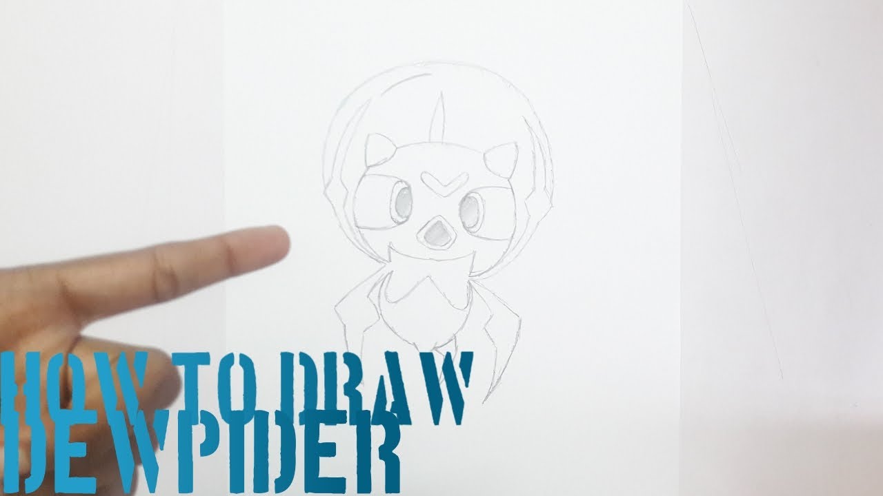 How to draw dewpider l pokemon - YouTube