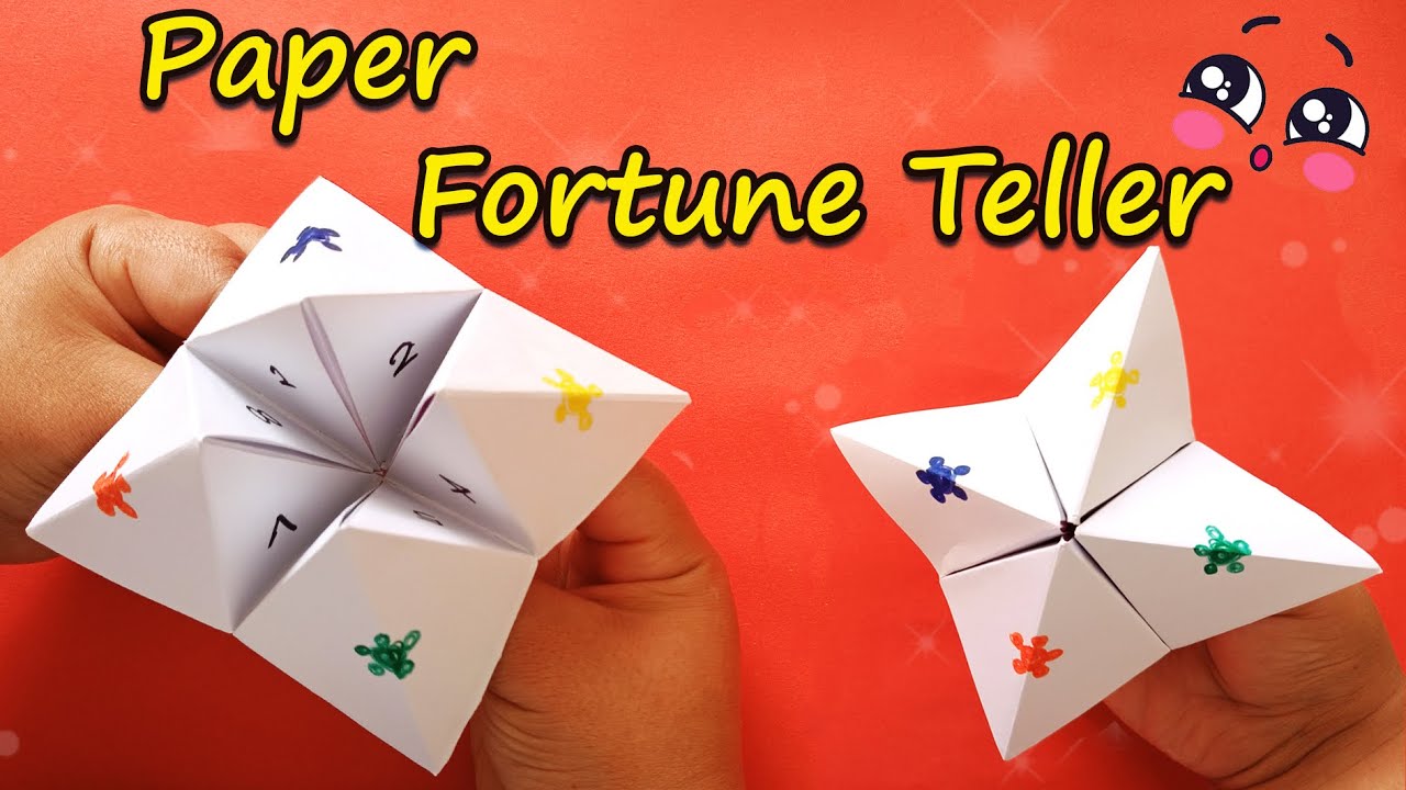 How To Make A Paper Fortune Teller Easy / Origami Fortune Teller - YouTube
