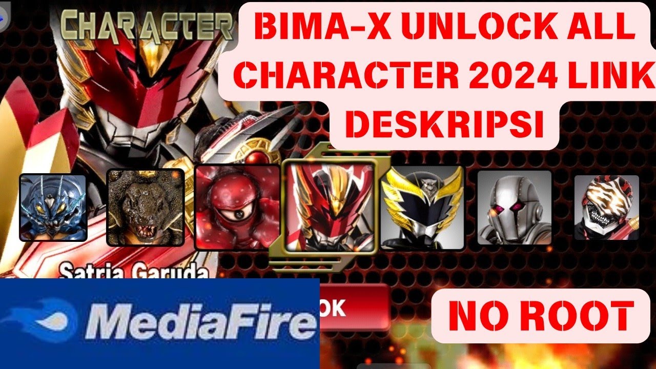Bima-X Unlock all Character 2024 link deskripsi No Root - YouTube