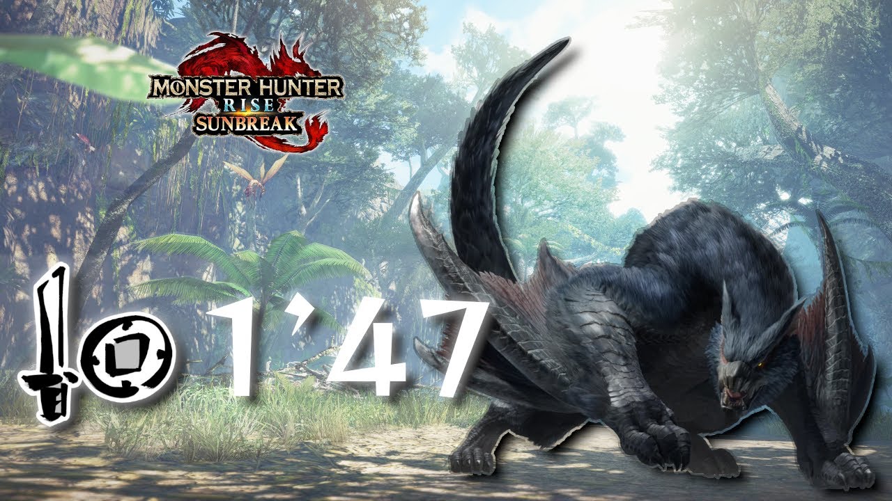 [MHR: SUNBREAK PC] Nargacuga SnS Solo 1'47 - YouTube