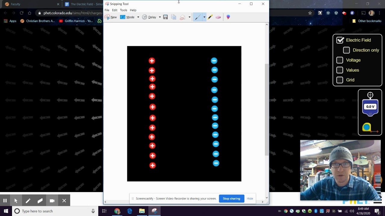 Physics 11H: The Electric Field Simulation Lab Instructions - YouTube