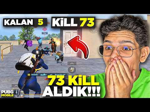 P90 ALIP YOK ETTİM! 73 KİLL ALDIK - PUBG MOBİLE