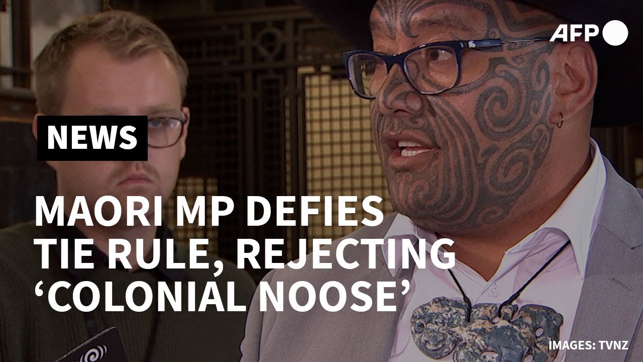 New Zealand Maori MP defies tie rule, rejecting 'colonial noose' | AFP ...