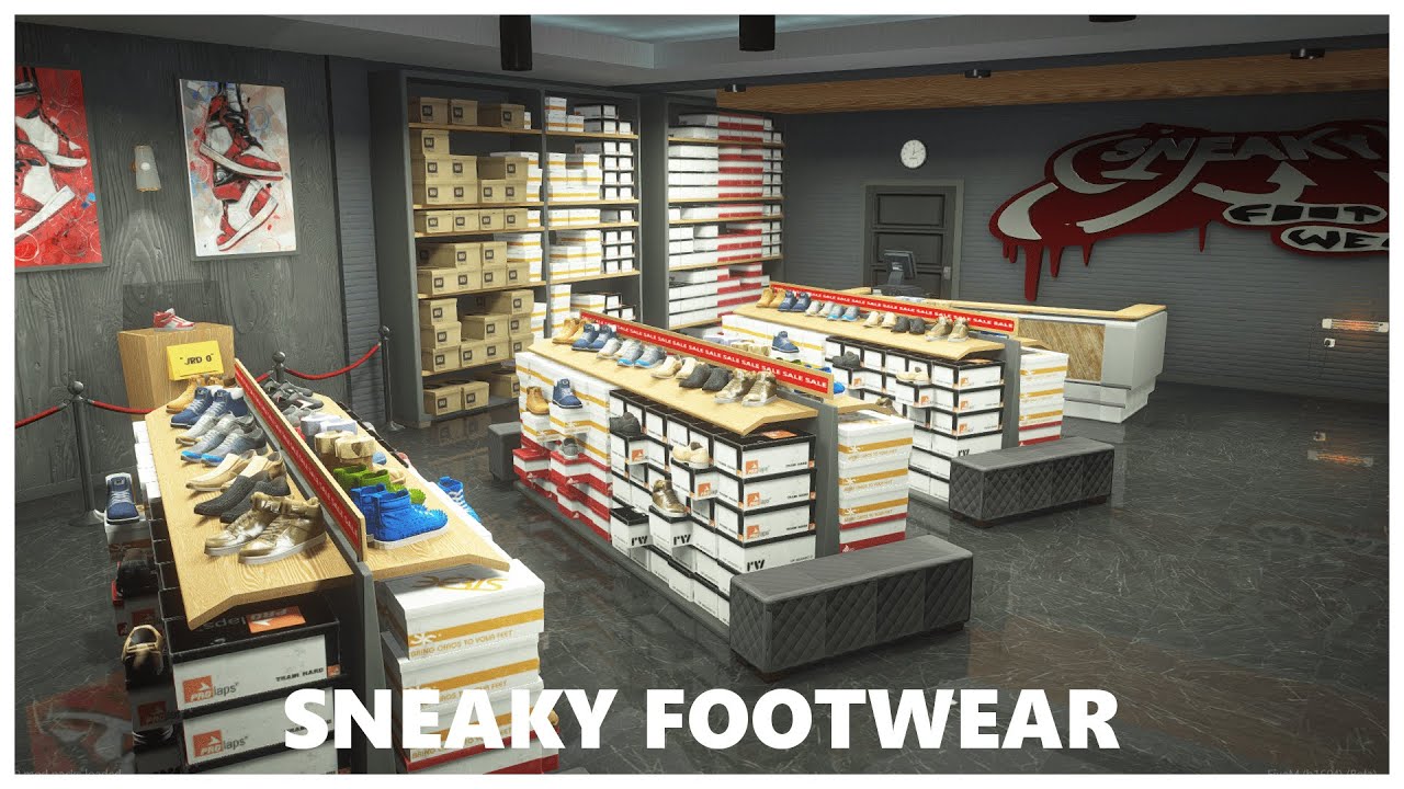 Sneaky Footwear | FiveM MLO Interior - YouTube