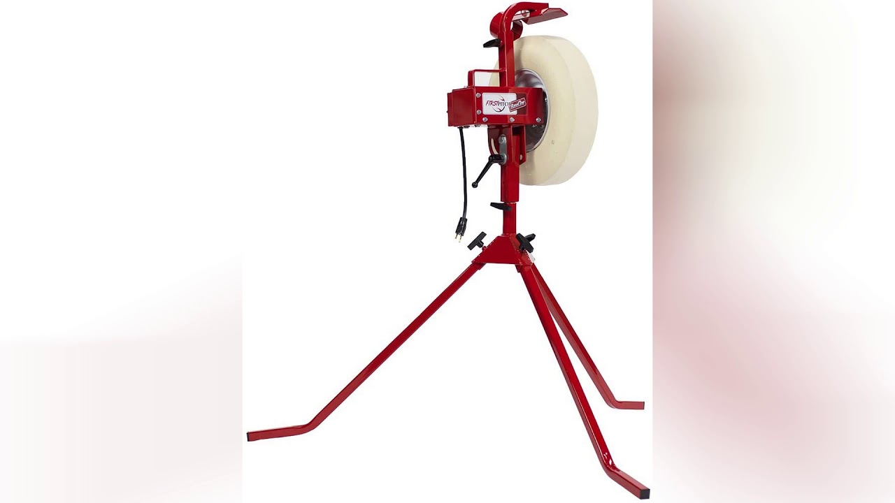 First Pitch Baseline Pitching Machine - YouTube