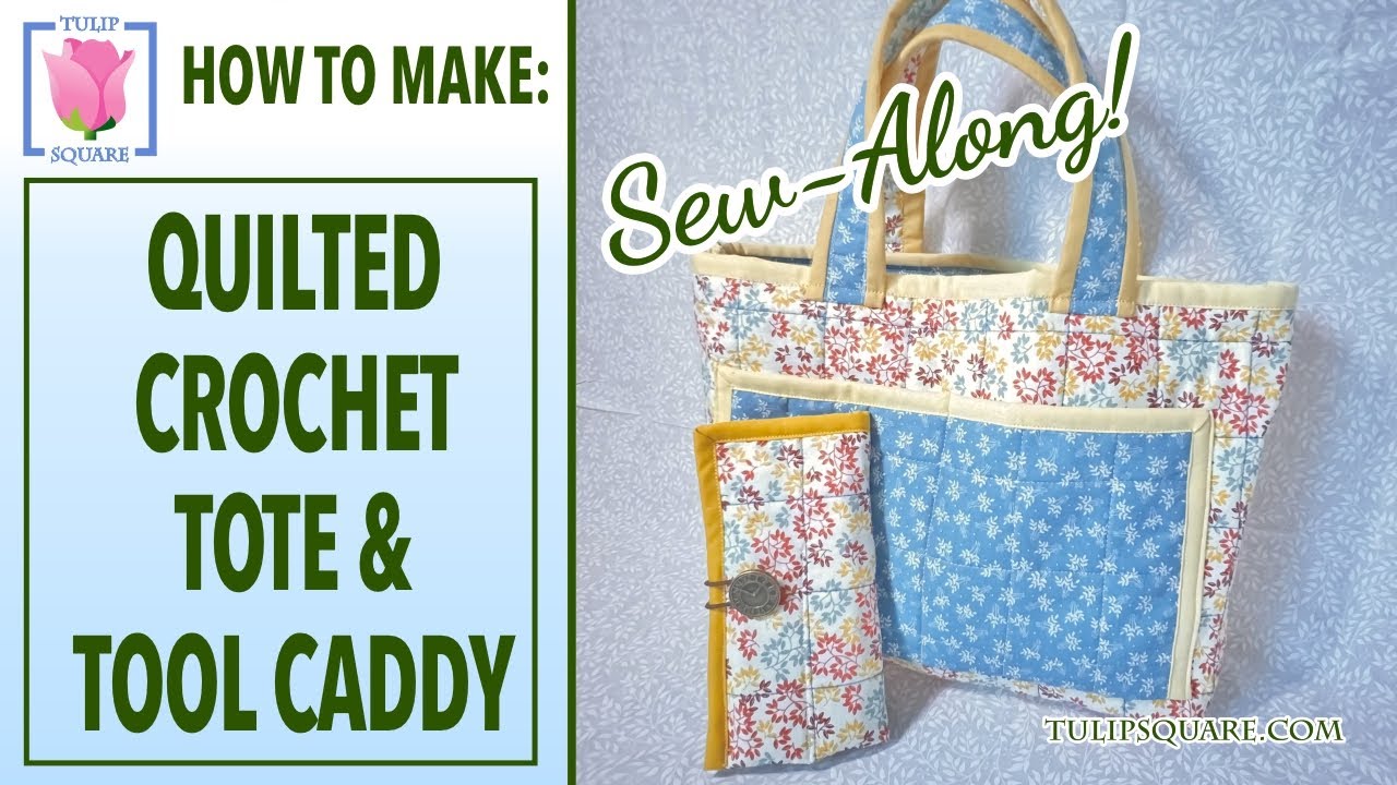 Quilted Tote Bag Sew Along Easy Tutorial Patchwork Sewing Quilting ...