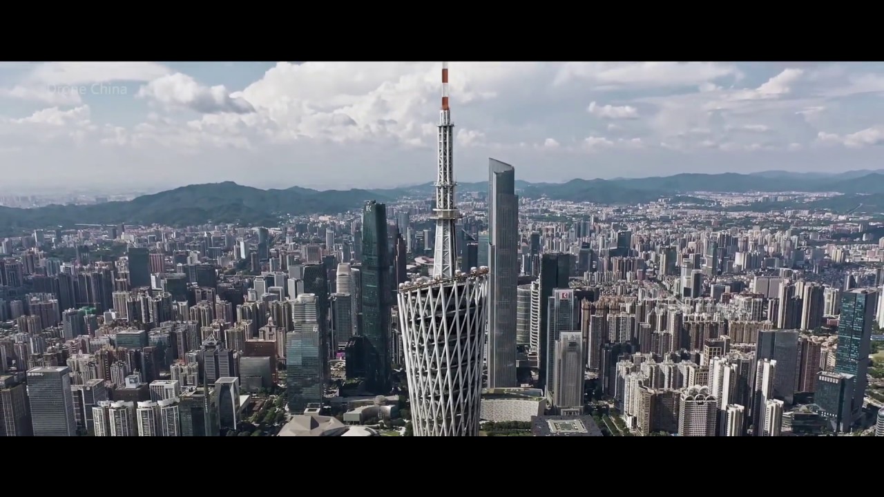 Canton Tower Aerial Video - Canton Tower, Guangzhou TV Tower, Guangzhou ...