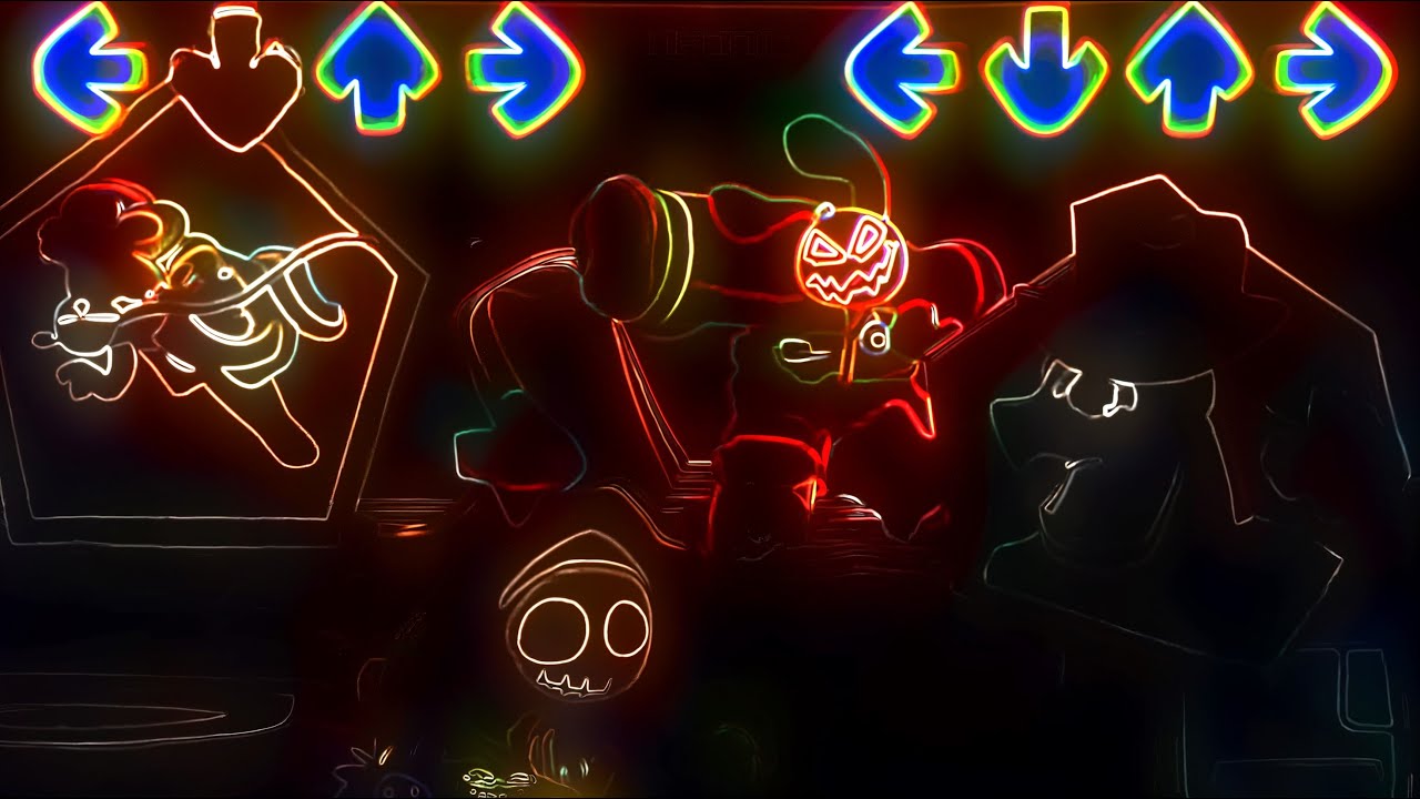 NEON FNF Pomni & Jax Roadkill Halloween 🎃 The Amazing Digital Circus ...