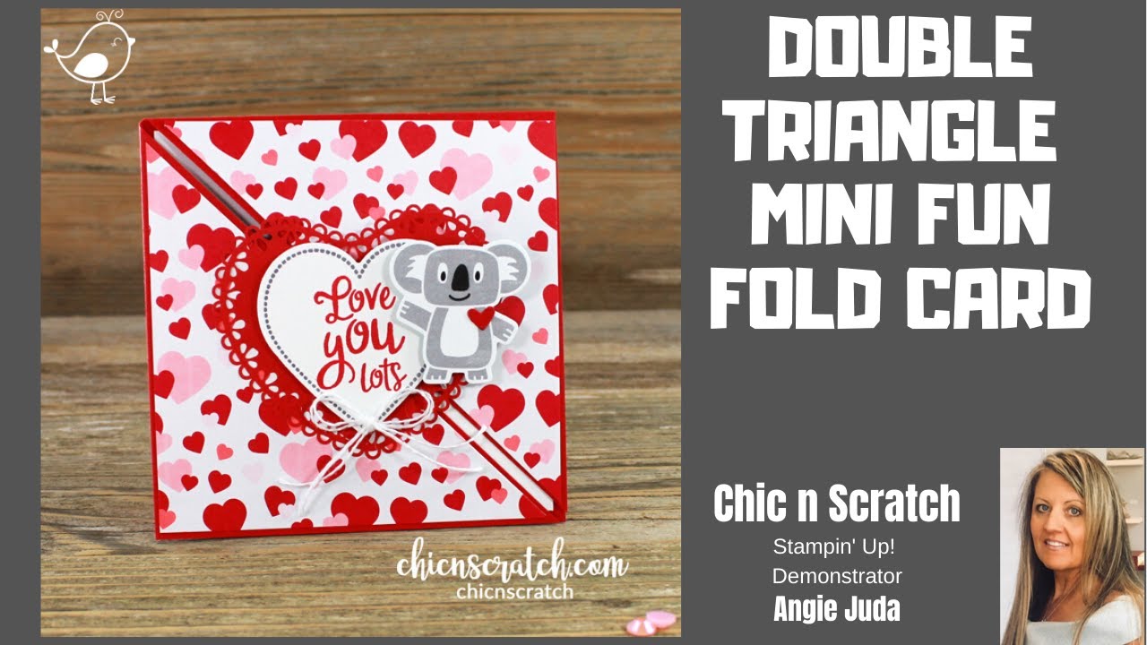 Double Triangle Mini Fun Fold Card - YouTube