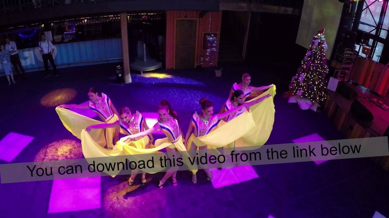Dancing show in the bar, aerial view - YouTube
