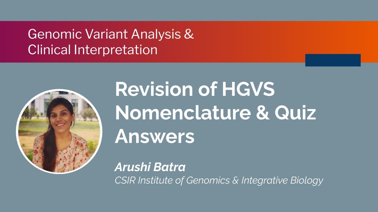 Revision of HGVS Nomenclature & Quiz Answers - YouTube