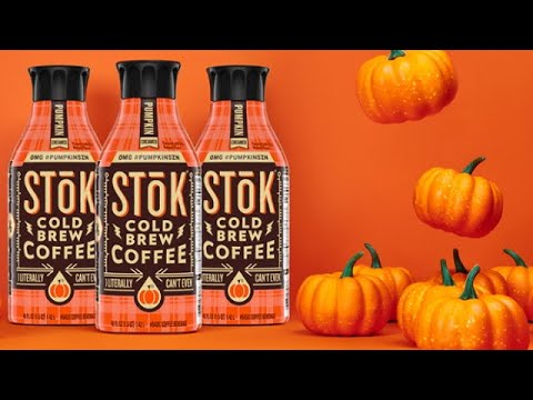 Stok Pumpkin Creamed Cold Brew Coffee Tasting - YouTube