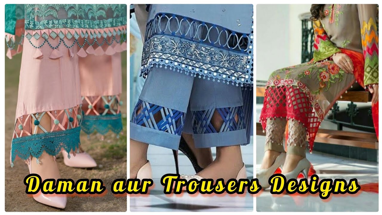 Daman Trousers Designs 2023 ideas for Eid|| Capri Plazo Shalwar Pancha ...