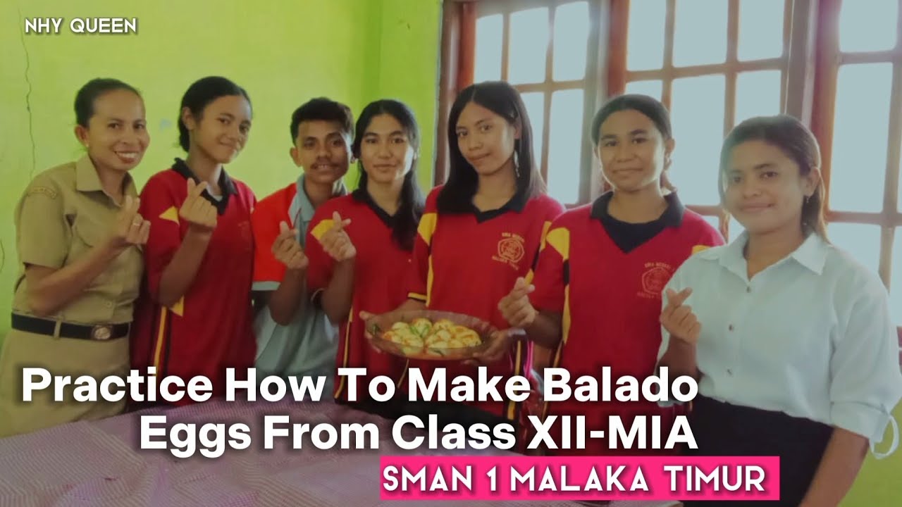 Practicing how to make balado eggs from class XII-MIA group 4 Of SMAN 1 East Malacca - YouTube