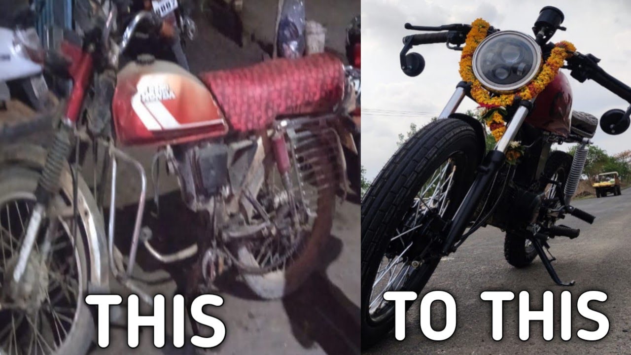 Hero honda cd100ss modified into cafe racer - YouTube