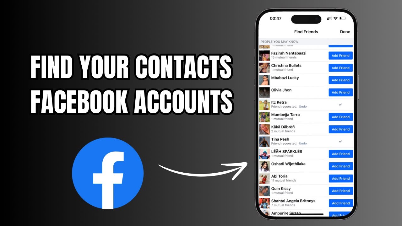 How To Find Contacts On Facebook? - YouTube