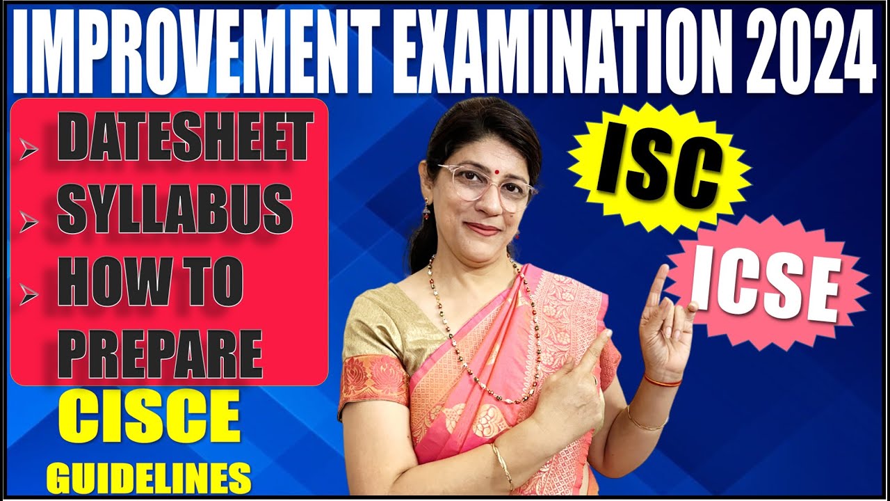 TIMETABLE - ICSE & ISC IMPROVEMENT EXAMS 2024 | DATESHEET | SYLLABUS ...