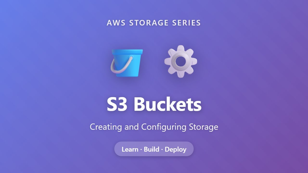 S3 Buckets: Creating and Configuring AWS Storage | Beginner Tutorial ...